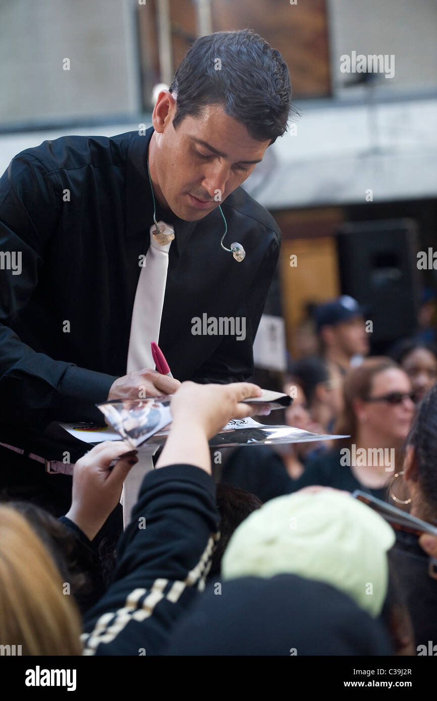 Jonathan Knight New Kids On The Block performing on NBC's 'Today' show ...