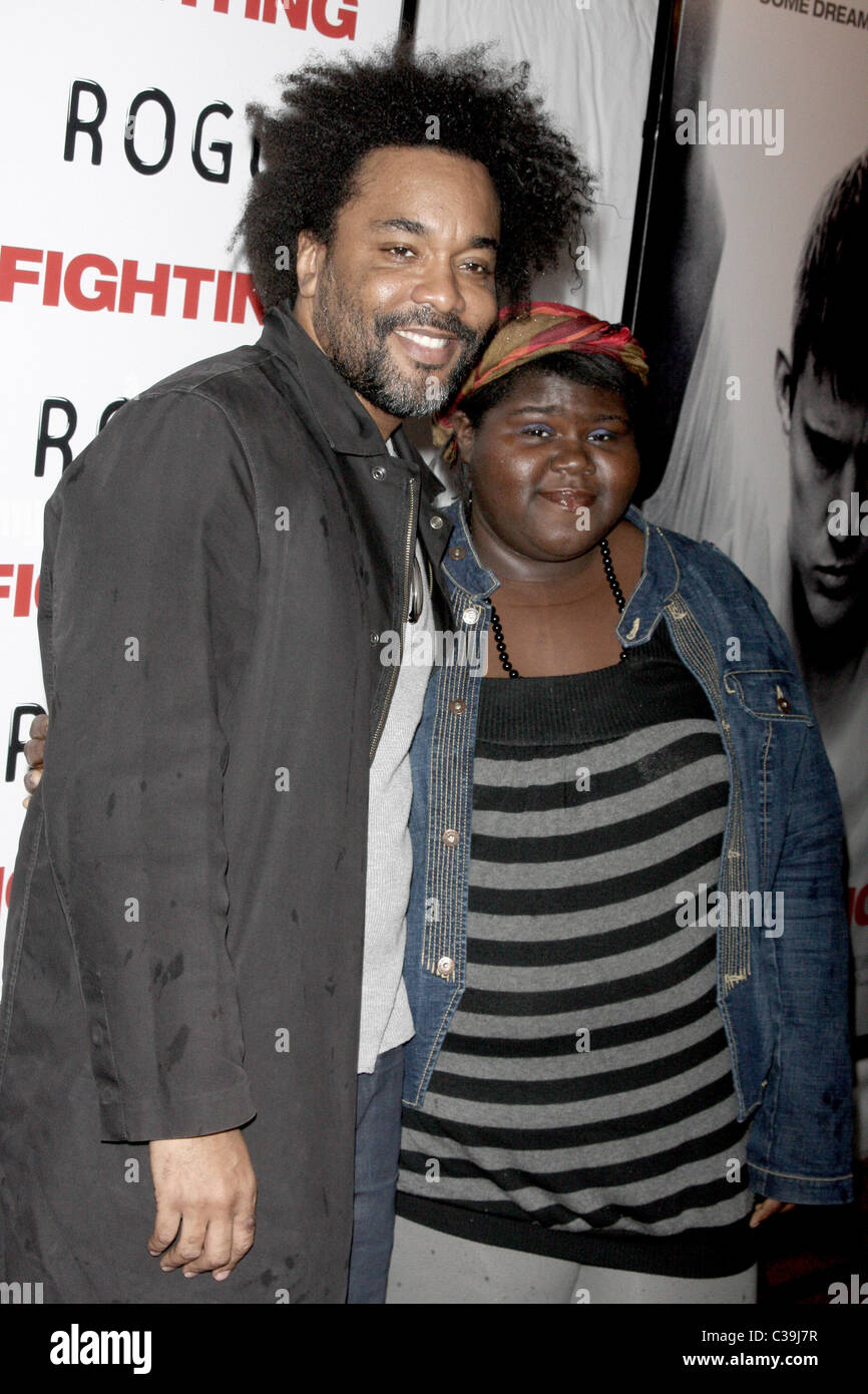 Lee Daniels and Gabourey 'Gabby' Sidibe at the premiere of 'Fighting ...
