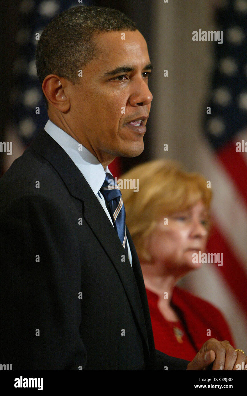 President Barack Obama delivered remarks on job creation and job ...
