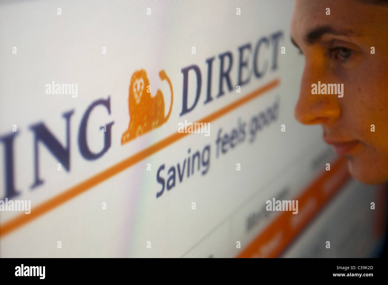 Illustrative image of the ING Direct website Stock Photo - Alamy