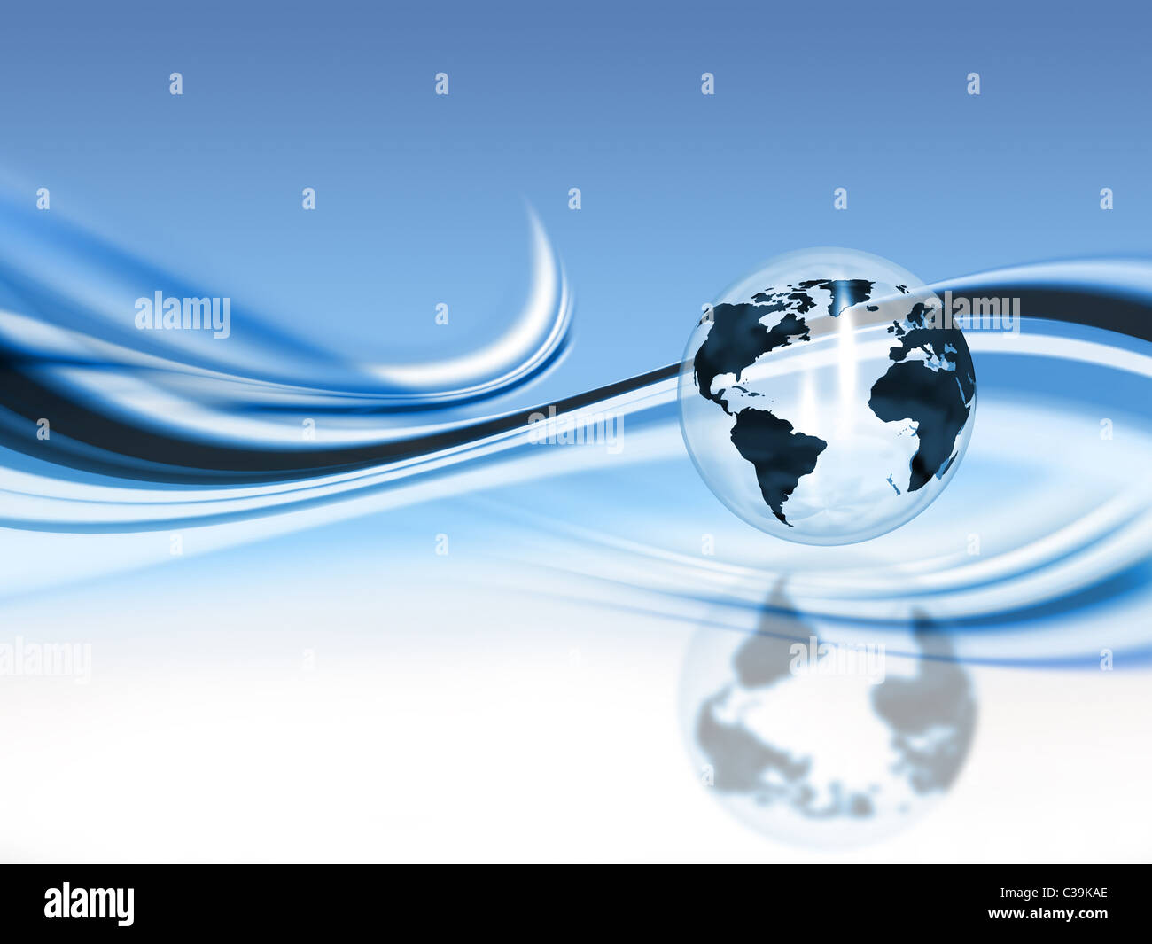 Globe on abstract background Stock Photo - Alamy