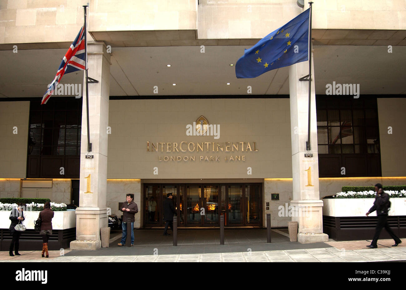 the Intercontinental Hotel on Park Lane, London Stock Photo - Alamy