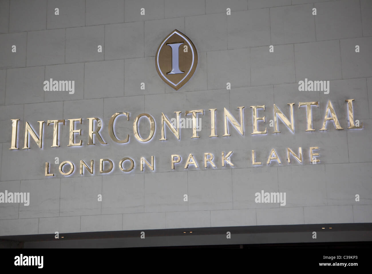 Exterior of Park Lane's InterContinental hotel Stock Photo - Alamy