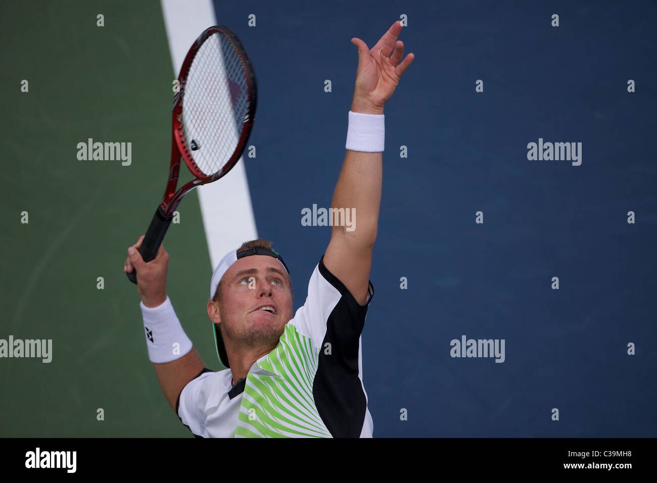 Lleyton Hewitt, Australia, in action at the US Open Tennis Tournament ...