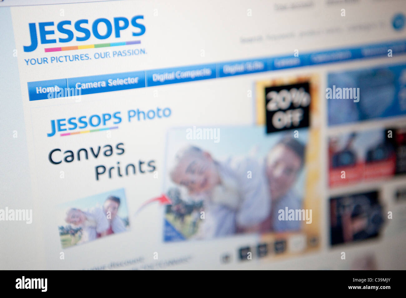 The Jessops website Stock Photo - Alamy