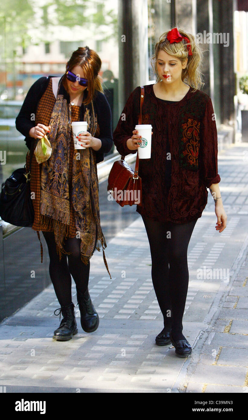 Fifi Brown and Peaches Geldof seen shopping together at Dolce & Gabbana ...