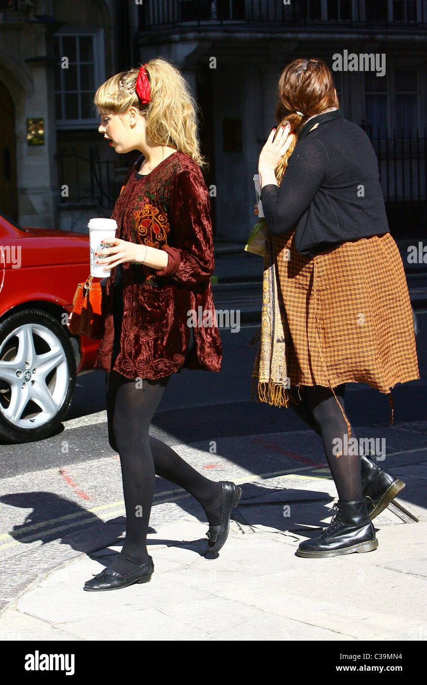 Fifi Brown and Peaches Geldof seen shopping together at Dolce & Gabbana ...