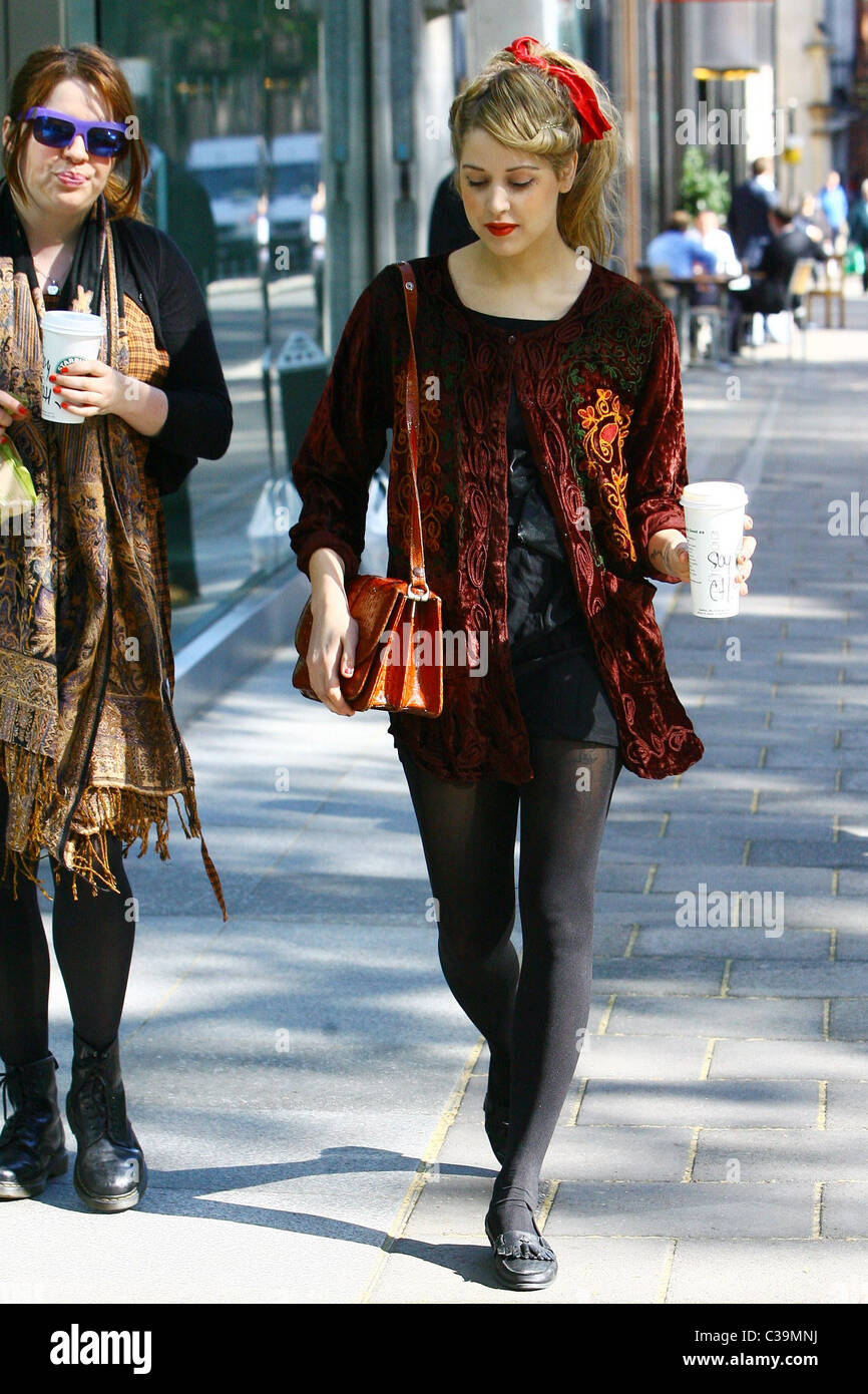Fifi Brown and Peaches Geldof seen shopping together at Dolce & Gabbana ...