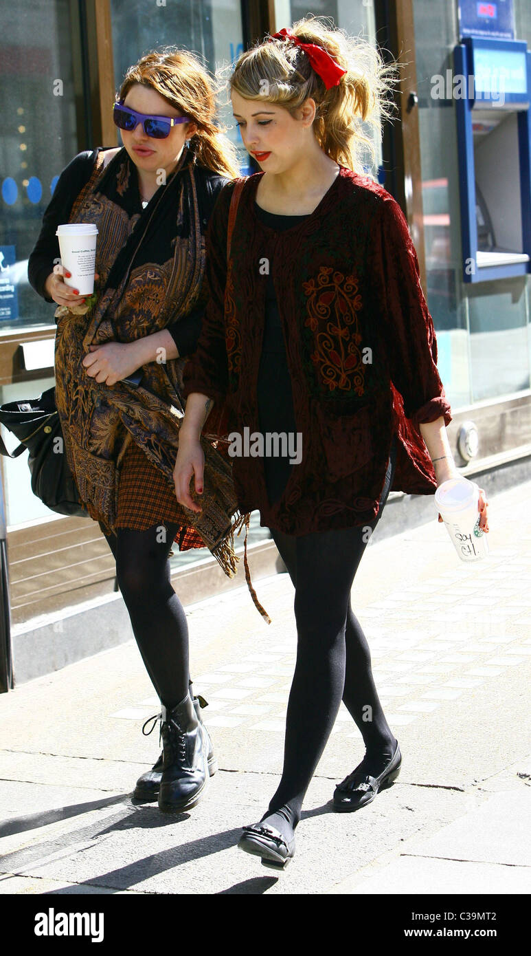 Peaches Geldof and Fifi Brown seen shopping together at designer stores ...