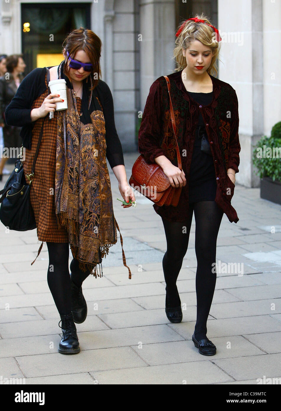 Peaches Geldof and Fifi Brown seen shopping together at designer stores ...