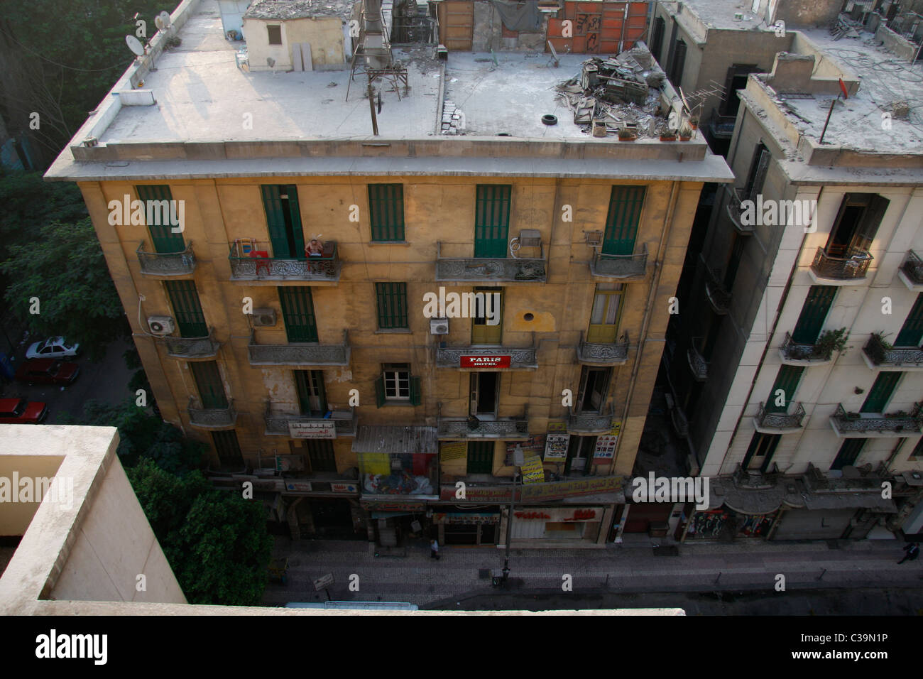 The front of the Paris Hotel in Cairo, Egypt Stock Photo - Alamy