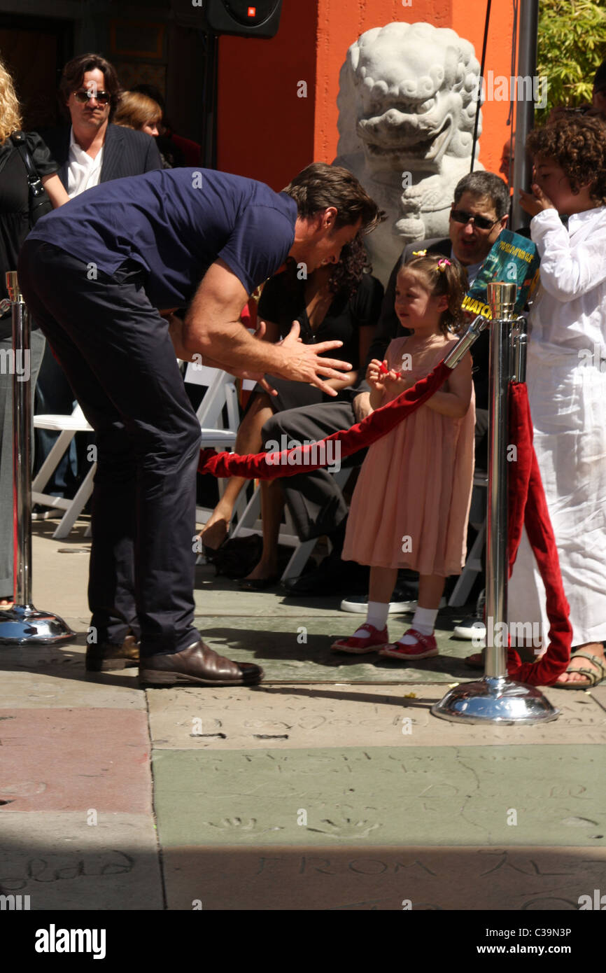 Hugh jackman ava jackman oscar jackman hi-res stock photography and ...