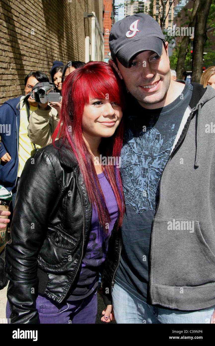 Ousted 'American Idol' finalist Allison Iraheta outside ABC Studios for ...