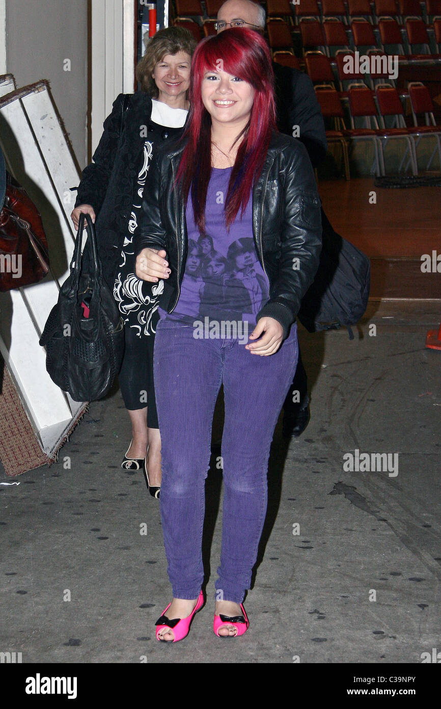 Ousted 'American Idol' finalist Allison Iraheta outside ABC Studios for ...