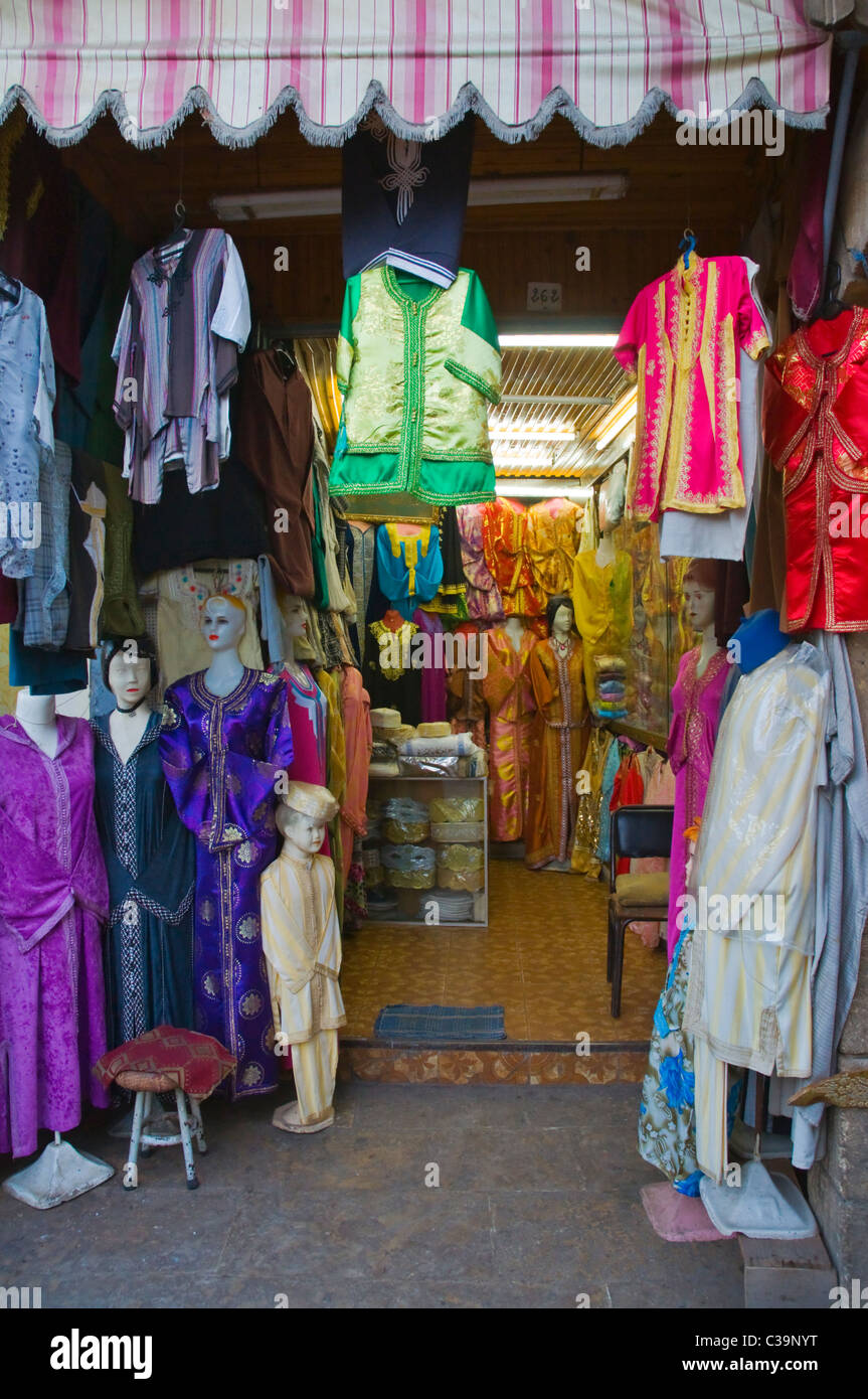 Clothing shop Medina old town Rabat the capital of Morocco Africa Stock ...