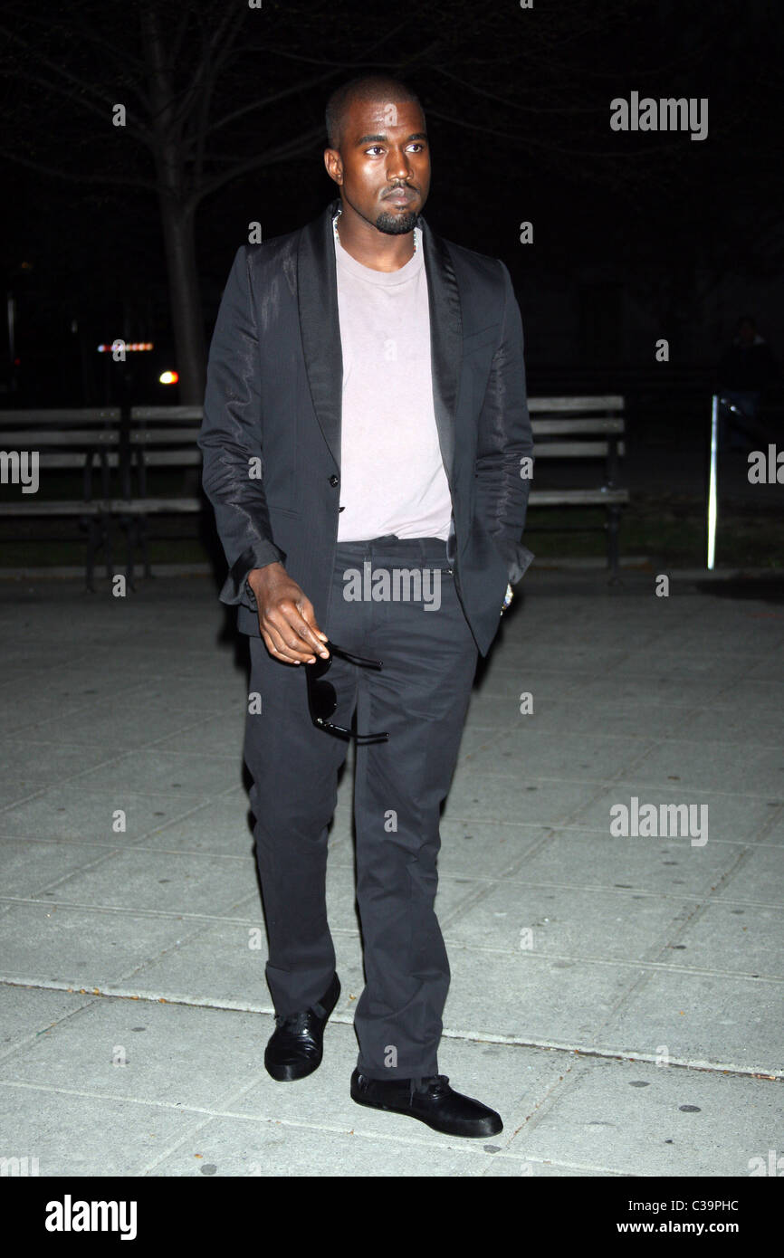 Kanye West attends the Vanity Fair party for the 2009 Tribeca Film ...