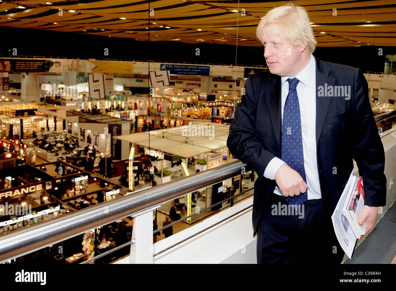 Boris Johnson London Book Fair at Earls Court Exhibition Centre London ...