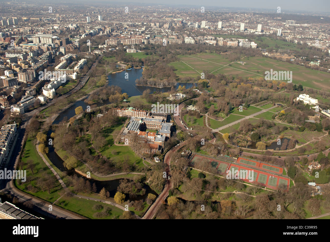 Regents Park in London England UK from the air Stock Photo - Alamy