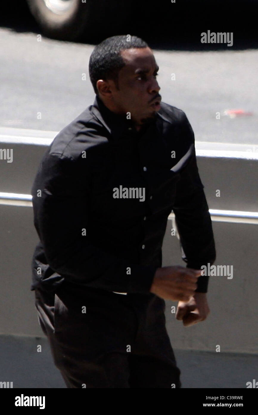 Sean Combs aka P. Diddy seen filming on location for his new movie 'Get ...