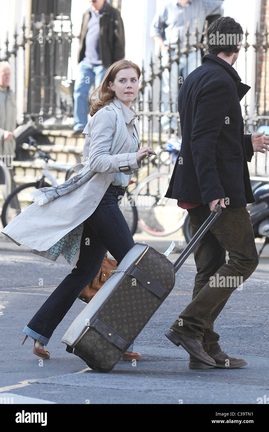 Amy Adams and Matthew Goode on the set of their upcoming film 'Leap ...