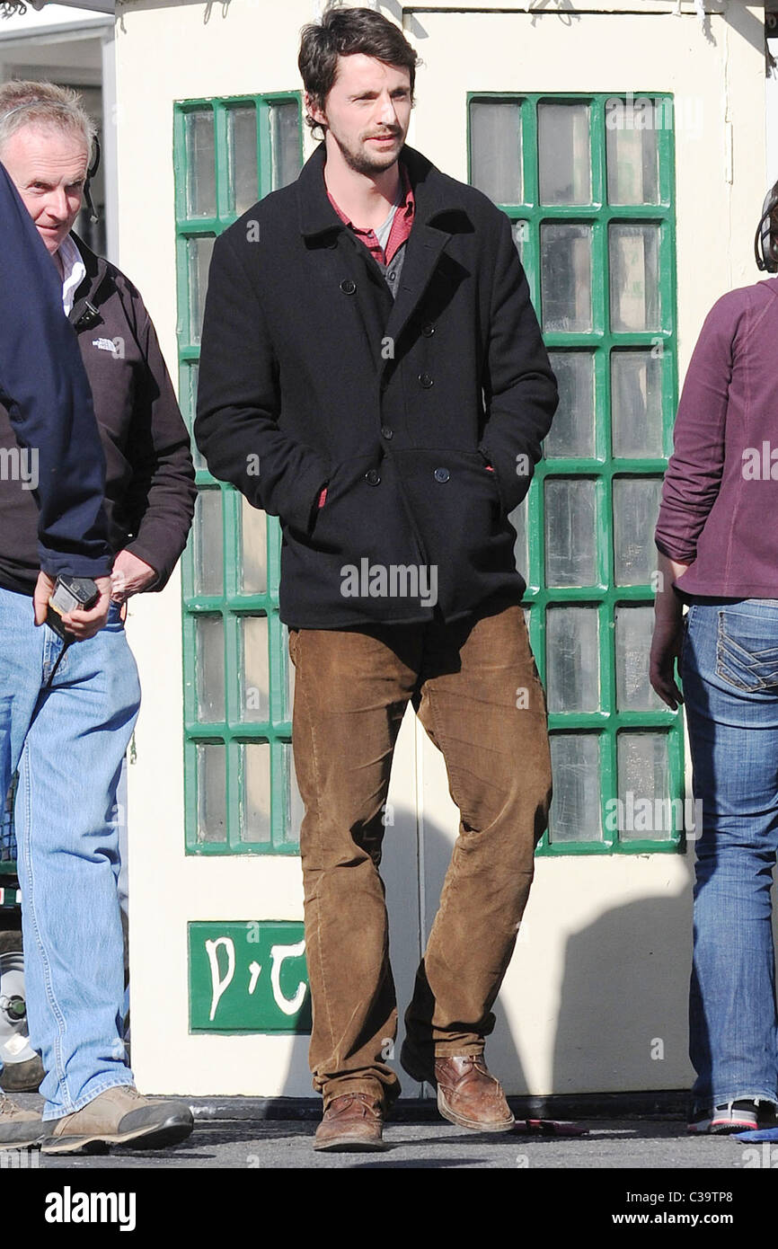 Matthew Goode on the set of his upcoming film 'Leap Year' Dublin ...