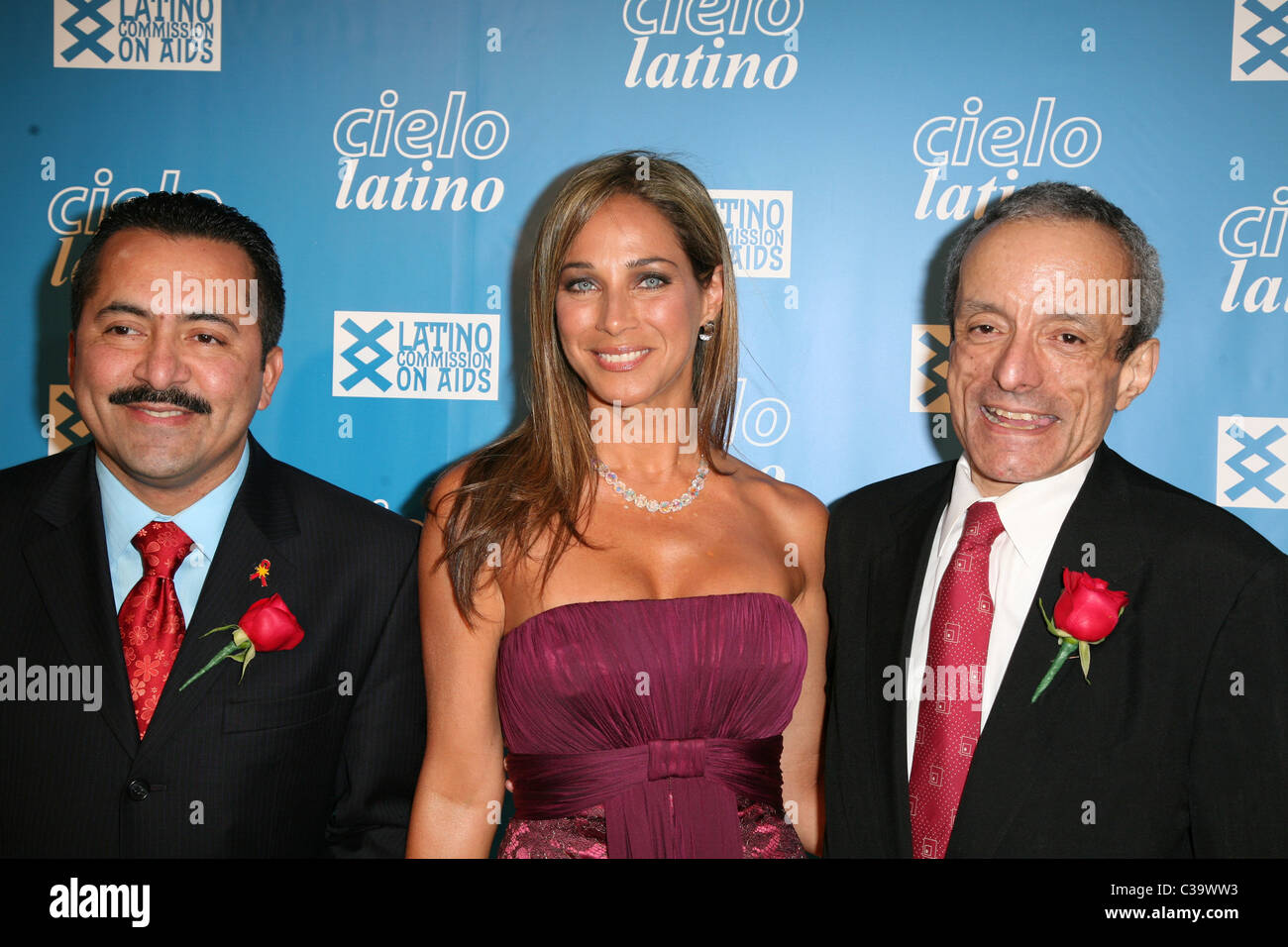 Dennis deLeon, President of the Latino Commision on AIDS, Carmen ...