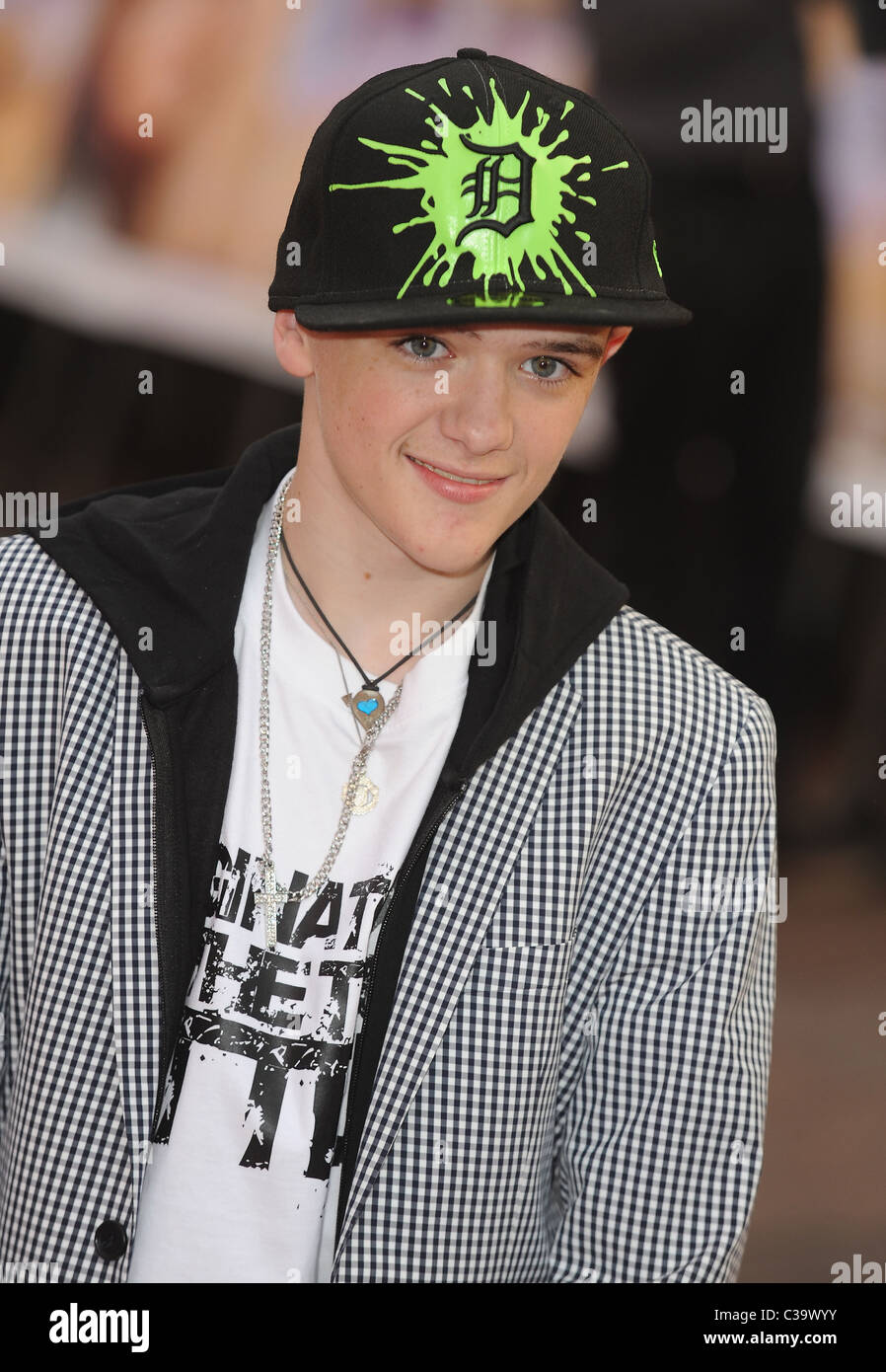 George Sampson UK film premiere of 'Hannah Montana' at the Odeon West ...