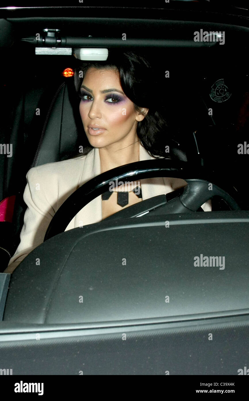 Kim Kardashian leaving the STK 1 Year Anniversary Party in West ...