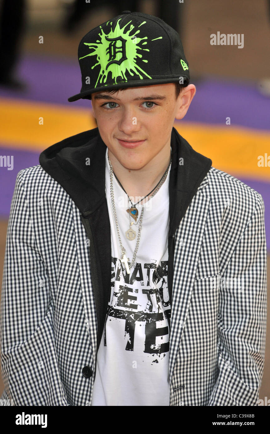 George Sampson Hannah Montana UK premiere held at the Odeon West End ...