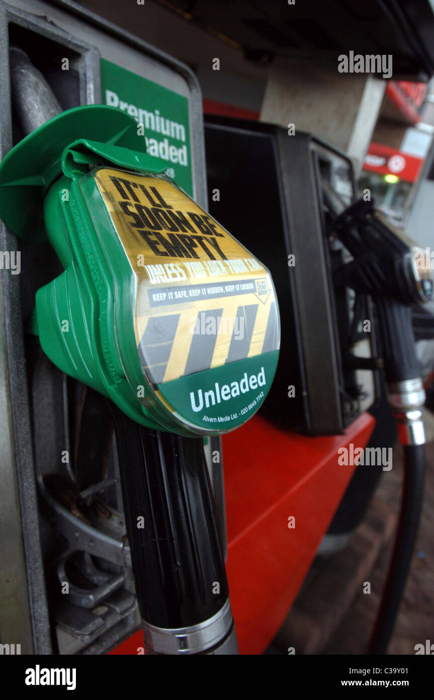 Fueling pumps at a London petrol station Stock Photo - Alamy