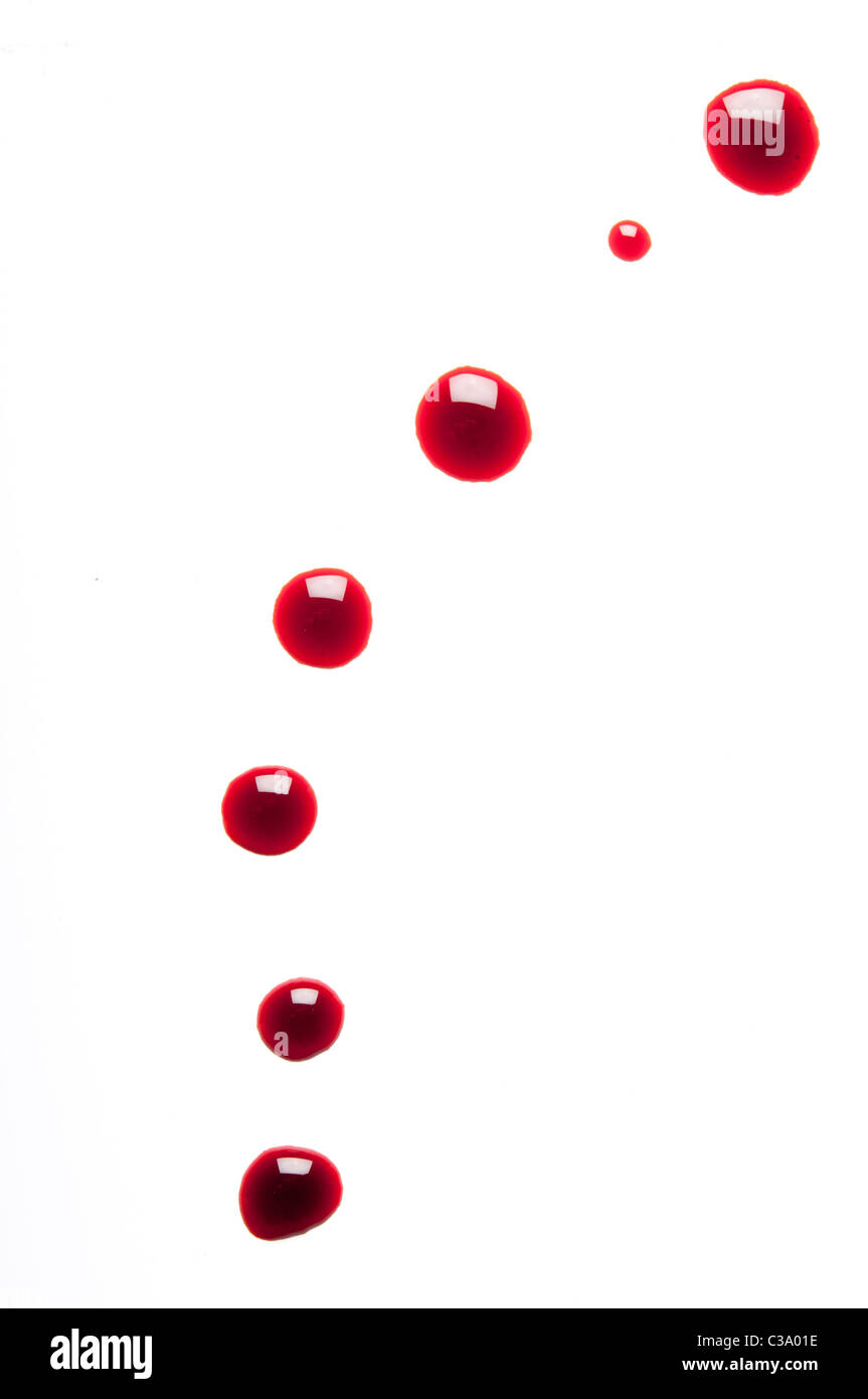 Blood drops hi-res stock photography and images - Alamy