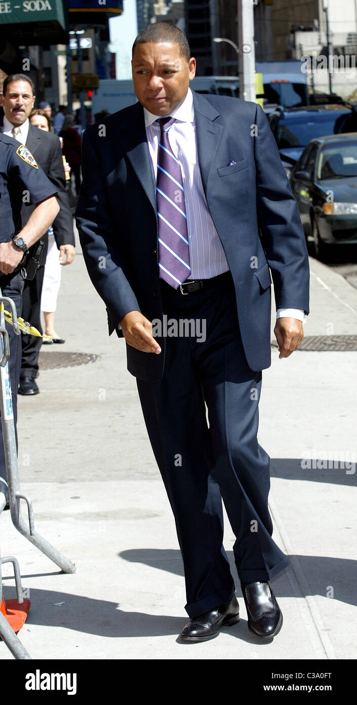 Wynton Marsalis outside Ed Sullivan Theatre for the 'Late Show With ...
