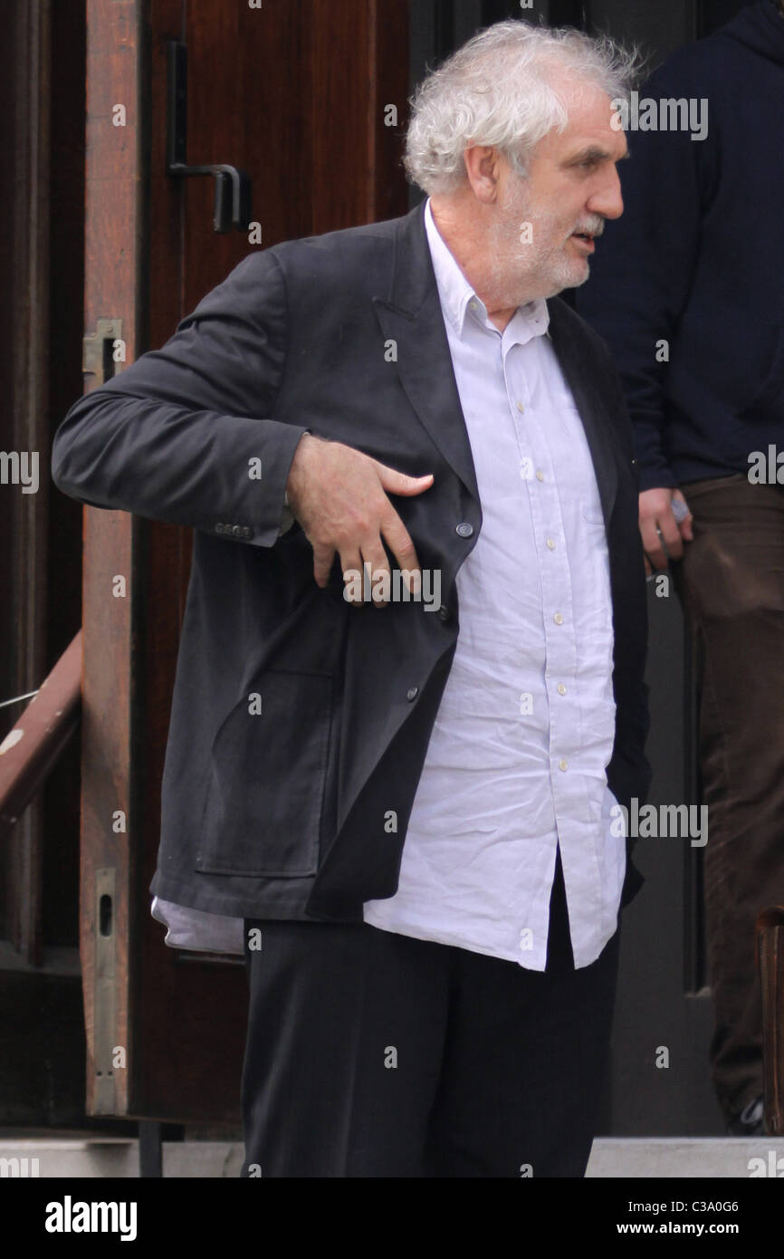 Australian film director Phillip Noyce on the set of 'Salt' New York ...