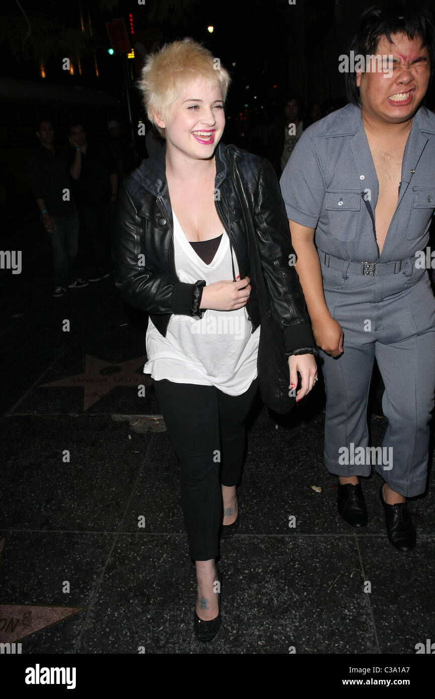 Kelly Osbourne and friend Kelly Osbourne leaving Bardot nightclub with ...
