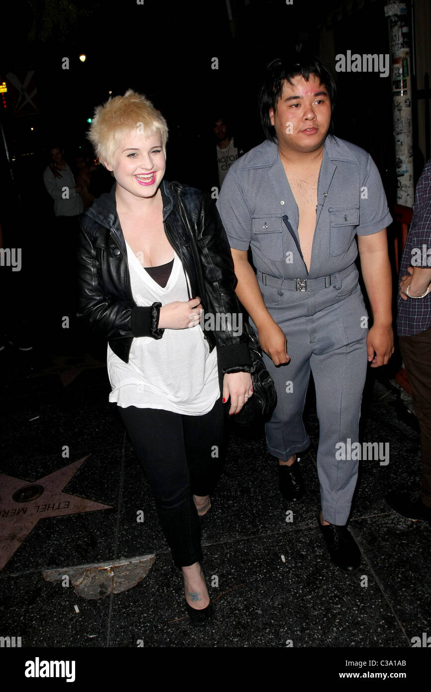 Kelly Osbourne and friend Kelly Osbourne leaving Bardot nightclub with ...