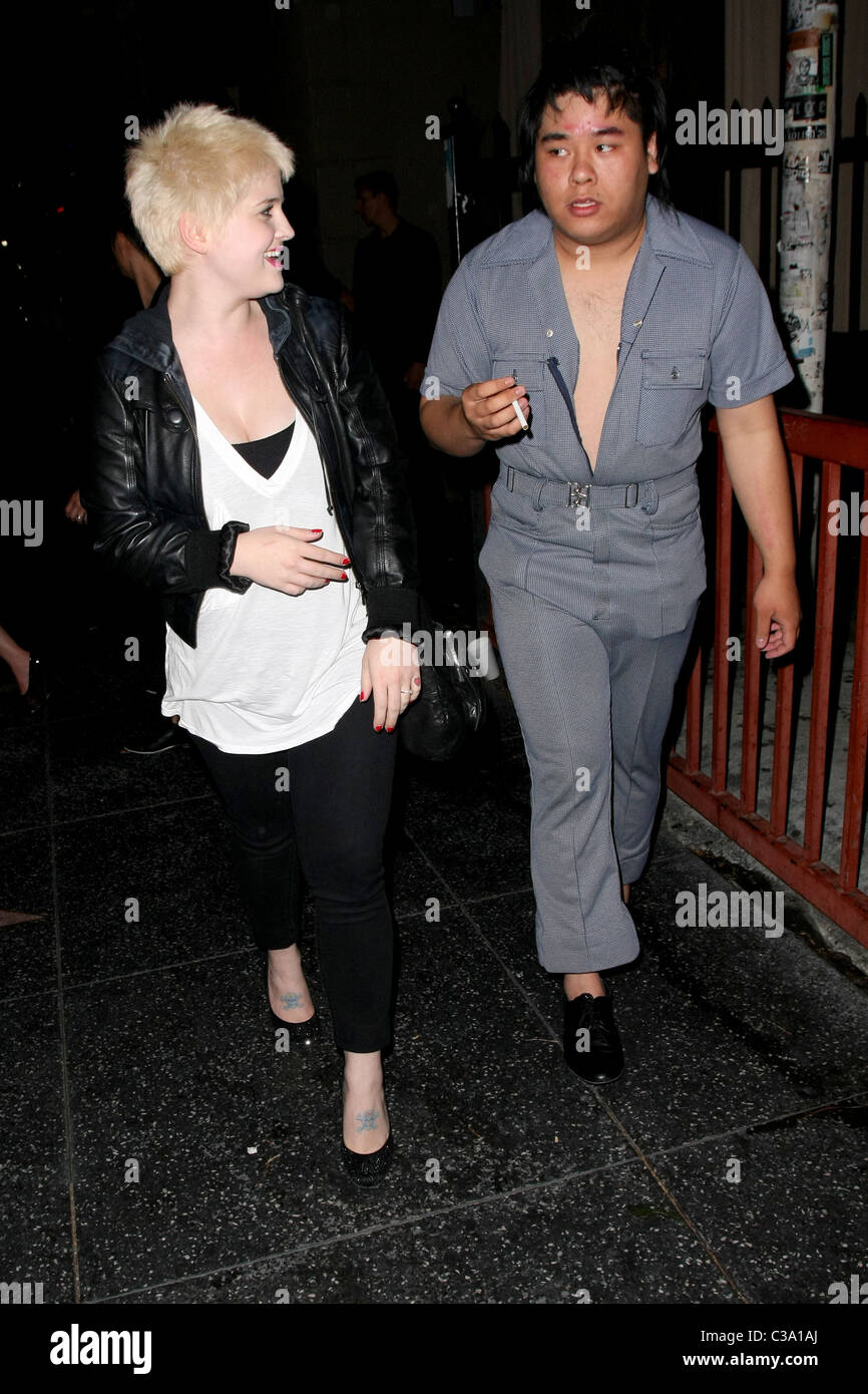 Kelly Osbourne and friend Kelly Osbourne leaving Bardot nightclub with ...