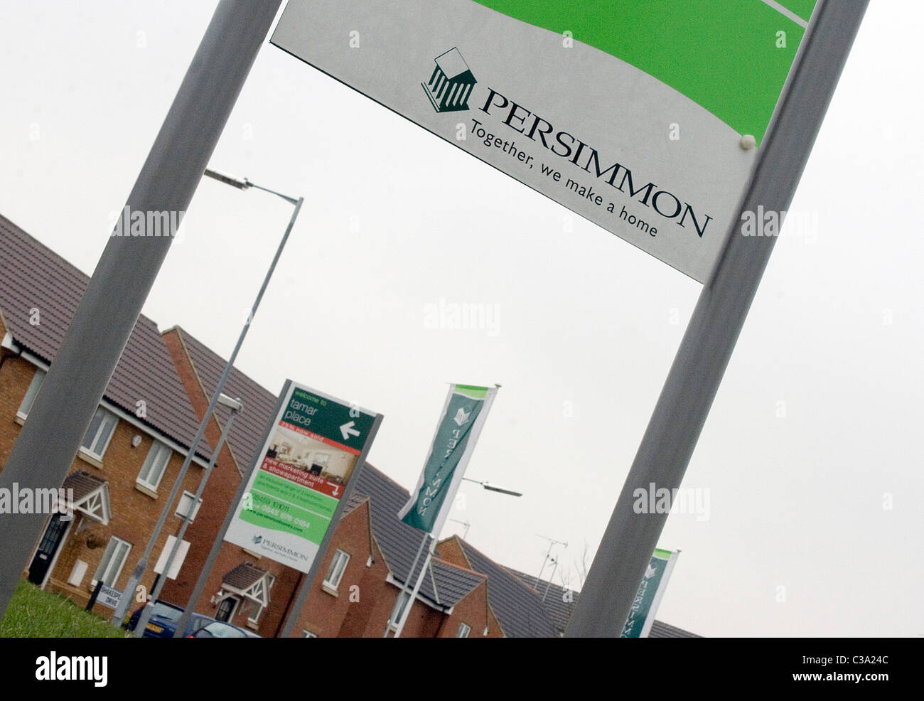 Persimmon homes signage hi-res stock photography and images - Alamy