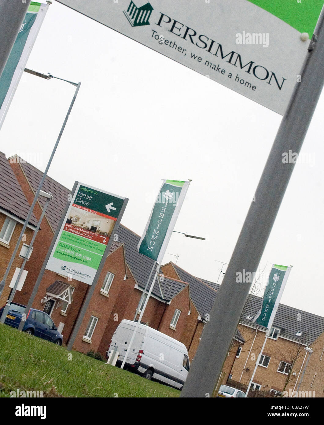Persimmon homes signage hi-res stock photography and images - Alamy