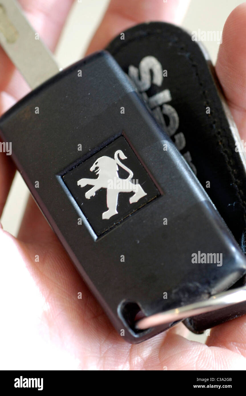 Peugeot car keys Stock Photo - Alamy