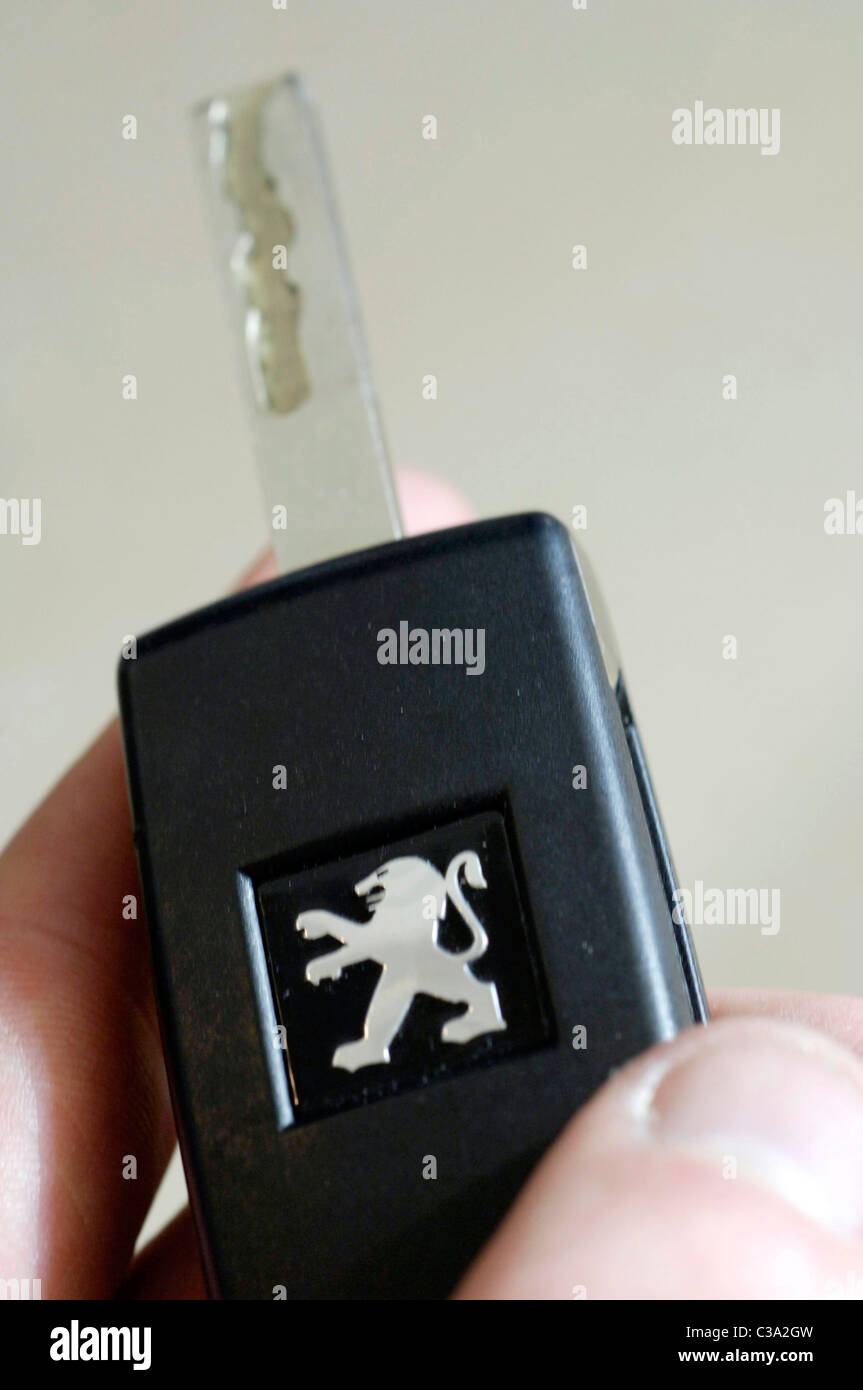 Peugeot car keys Stock Photo - Alamy