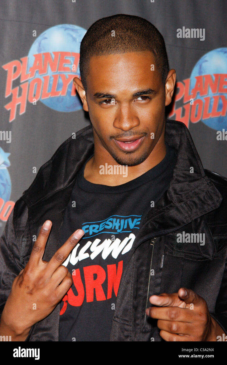 Damon Wayans Jr. promotes his new film 'Dance Flick' with a memorabilia ...