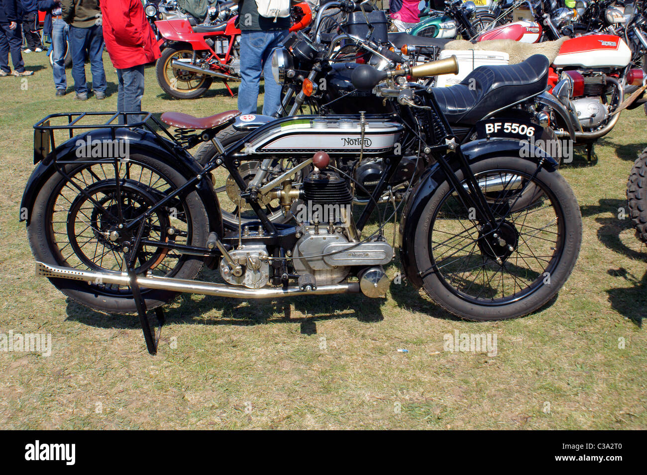 Vintage motorcycle cross country hi-res stock photography and images - Alamy