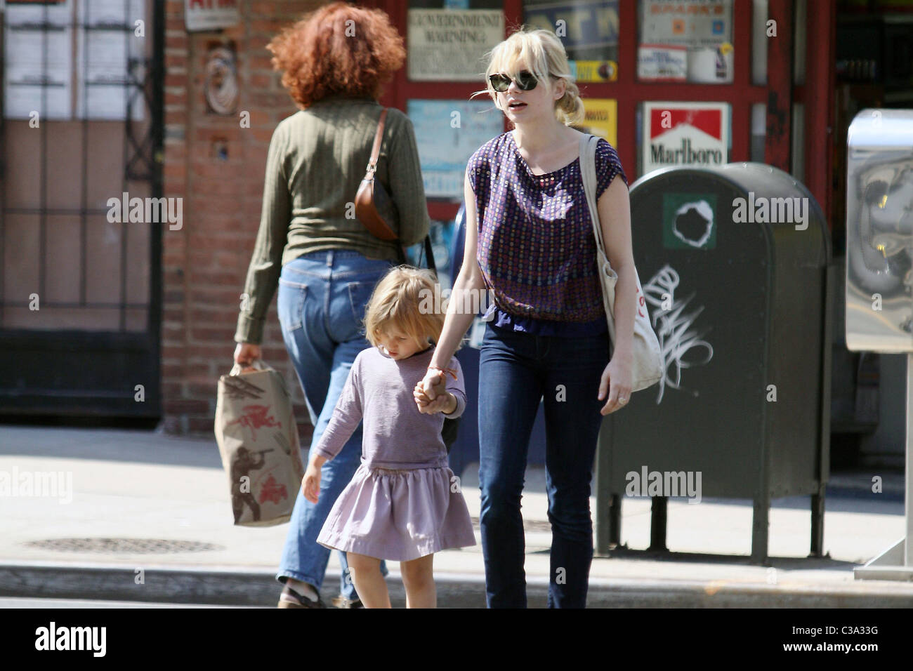 Michelle Williams and Matilda Ledger out and about in Brooklyn enjoying ...