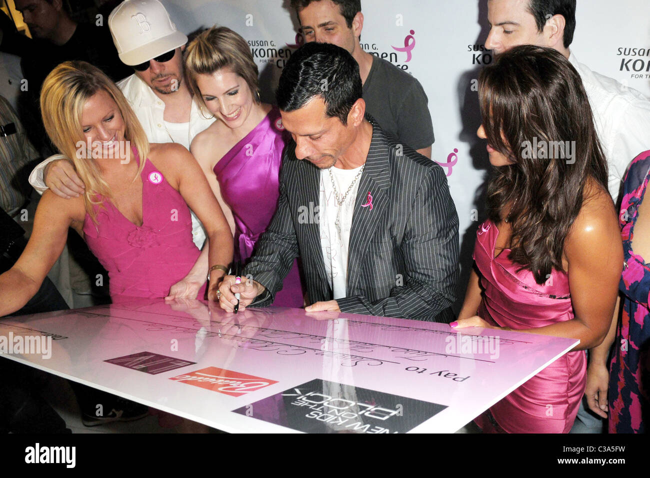 Donnie Wahlberg, Joey McIntyre, Danny Wood Danny Wood's birthday party ...