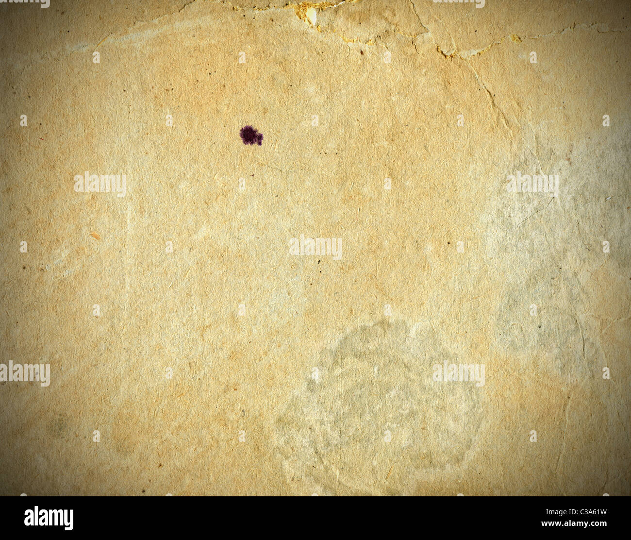 Old yellowed stained paper hi-res stock photography and images - Alamy