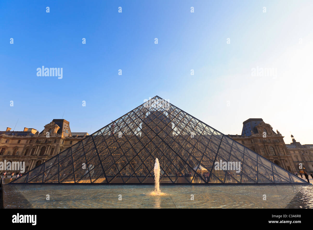 The Glass Pyramid of the Louvre Museum, Paris Stock Photo - Alamy