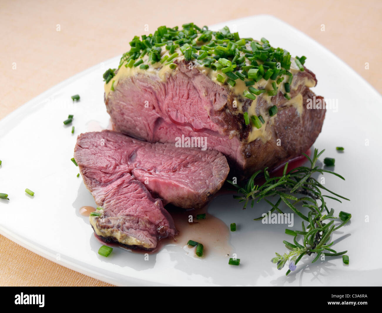 Roasted Herb Crust Lamb Rump High Resolution Stock Photography and ...