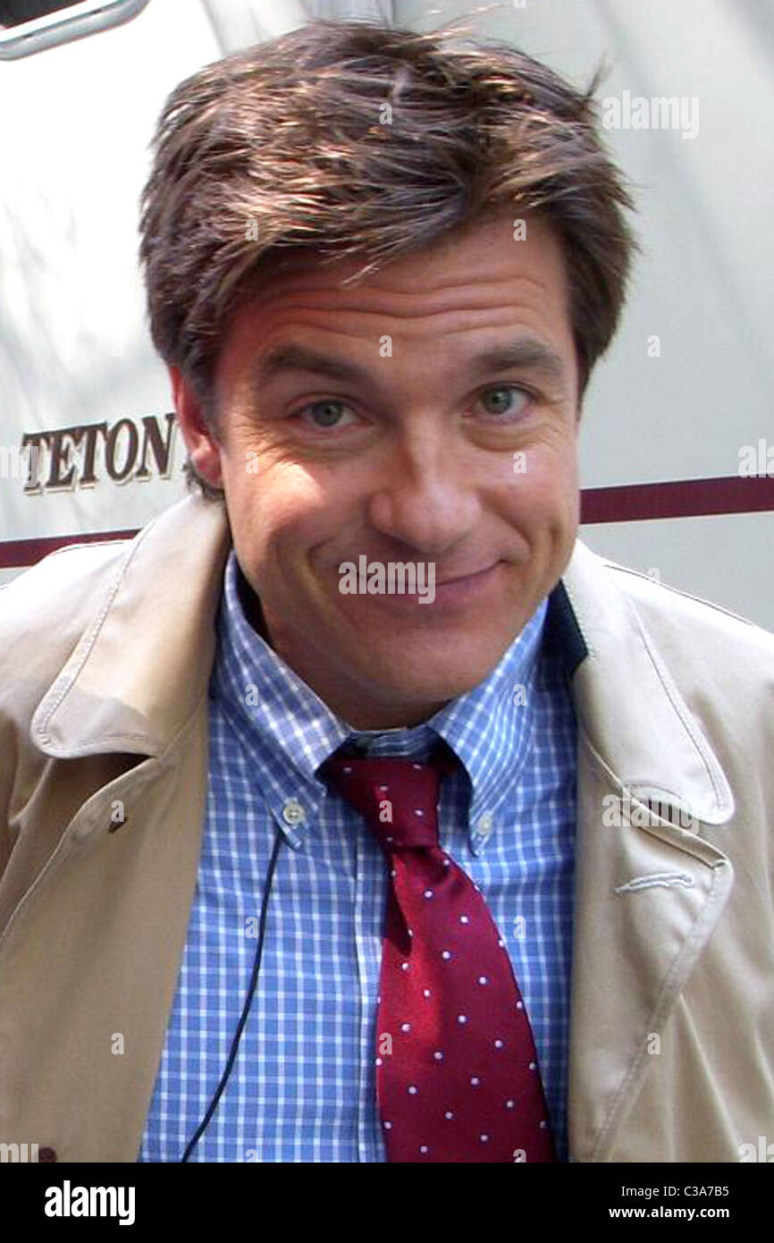 Jason Bateman on the film set of his new movie 'The Baster' New York ...