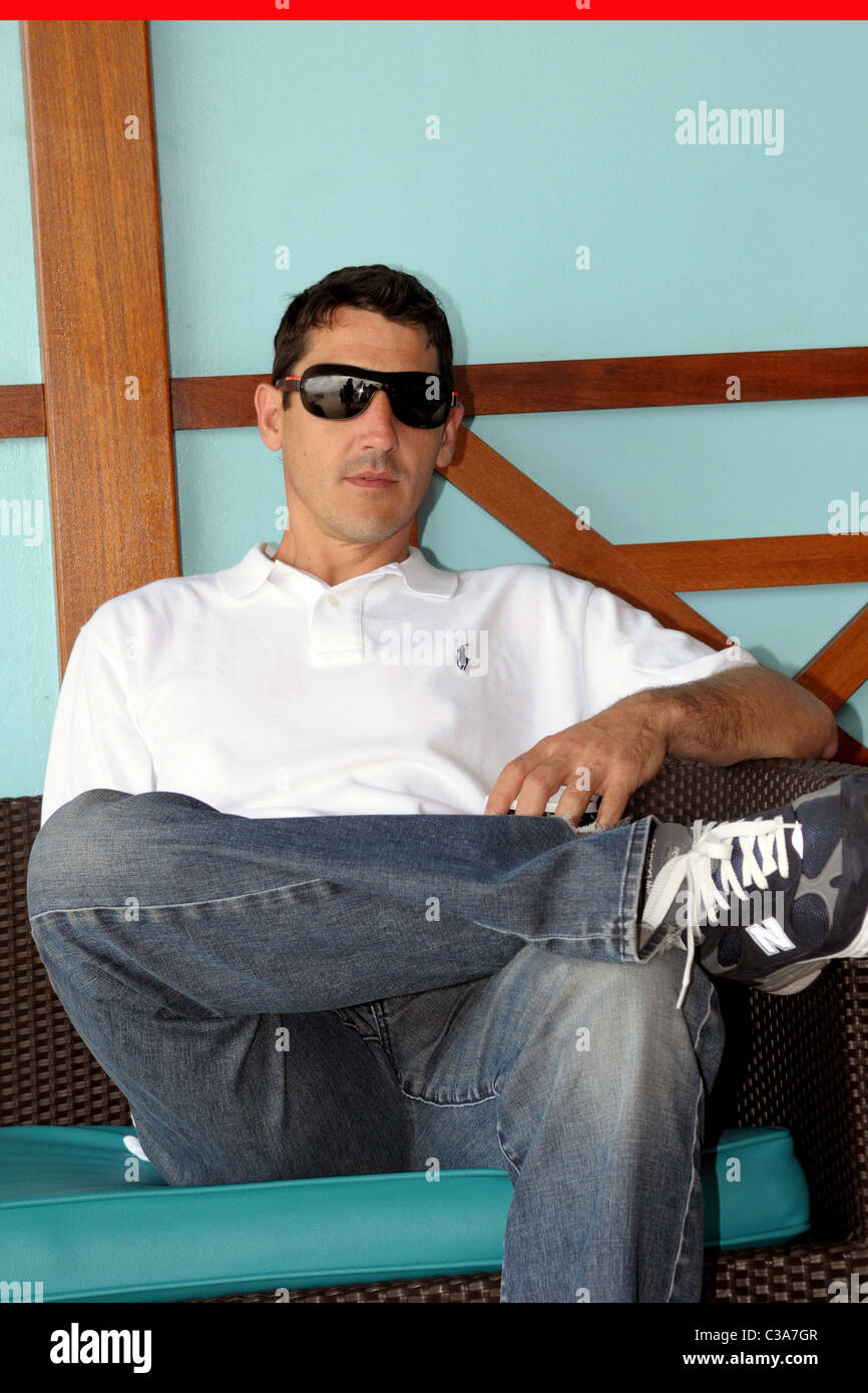 Jonathan Knight New Kids On The Block pose at the launch of the New ...