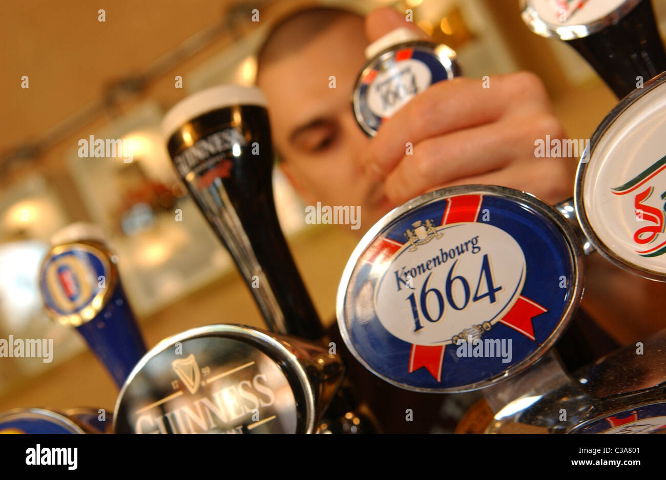 A Kronenbourg pump, a Scottish and Newcastle brand Stock Photo - Alamy